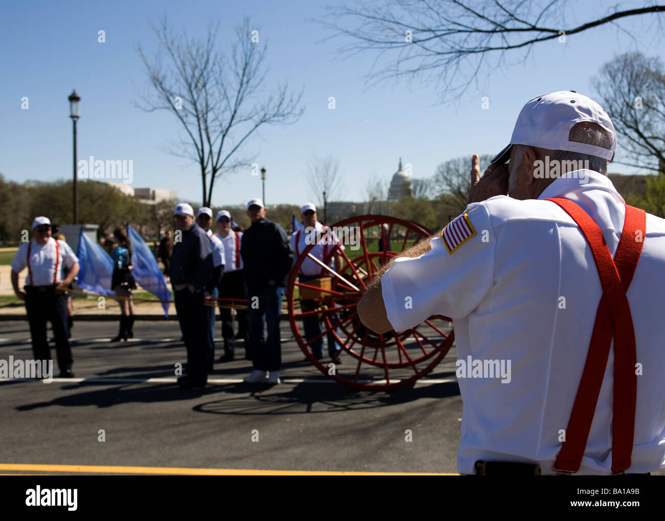 A firefighter group poses for a picture Stock Photo - Alamy