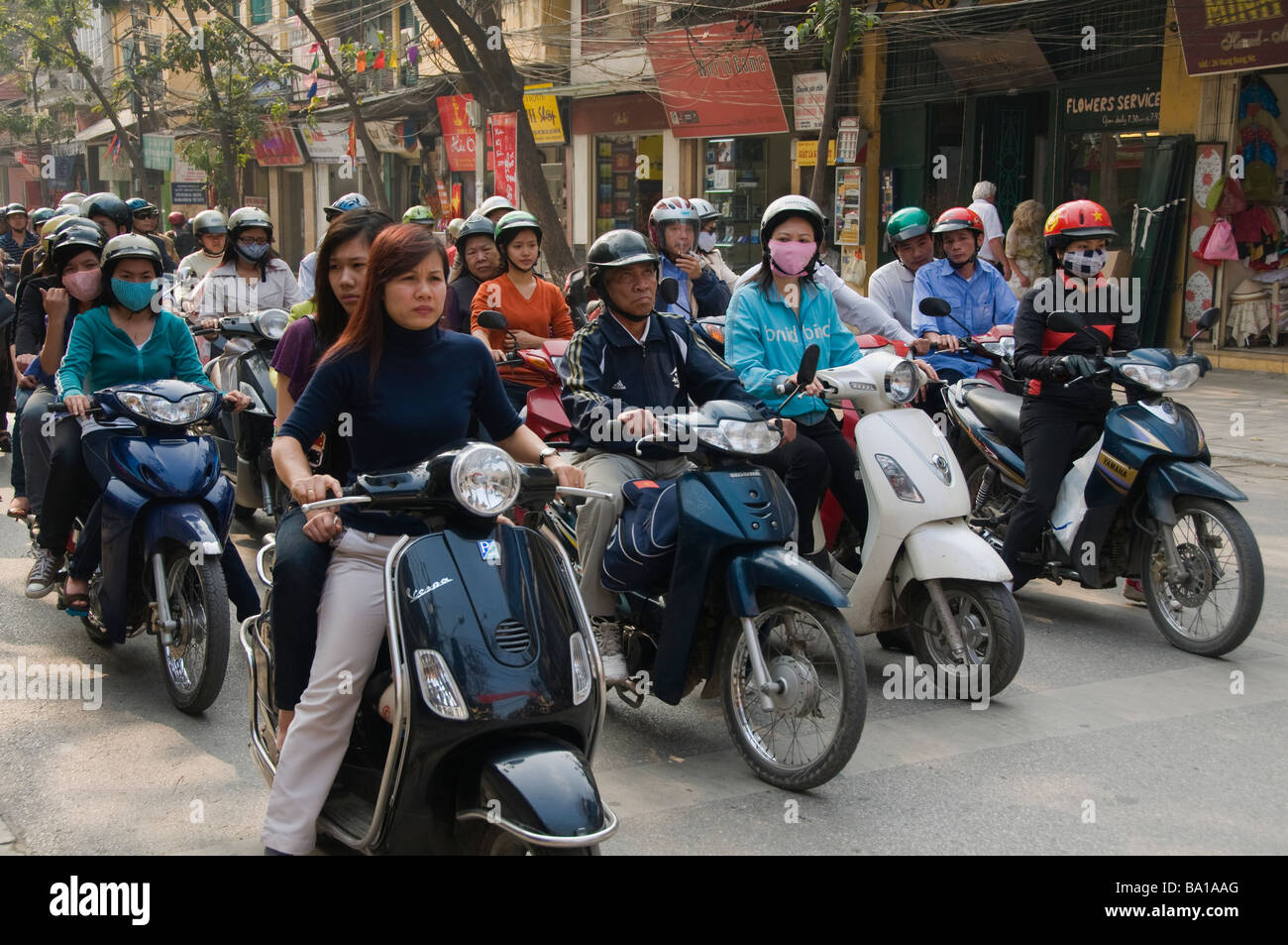 Motorbikes in rush hour hi-res stock photography and images - Alamy