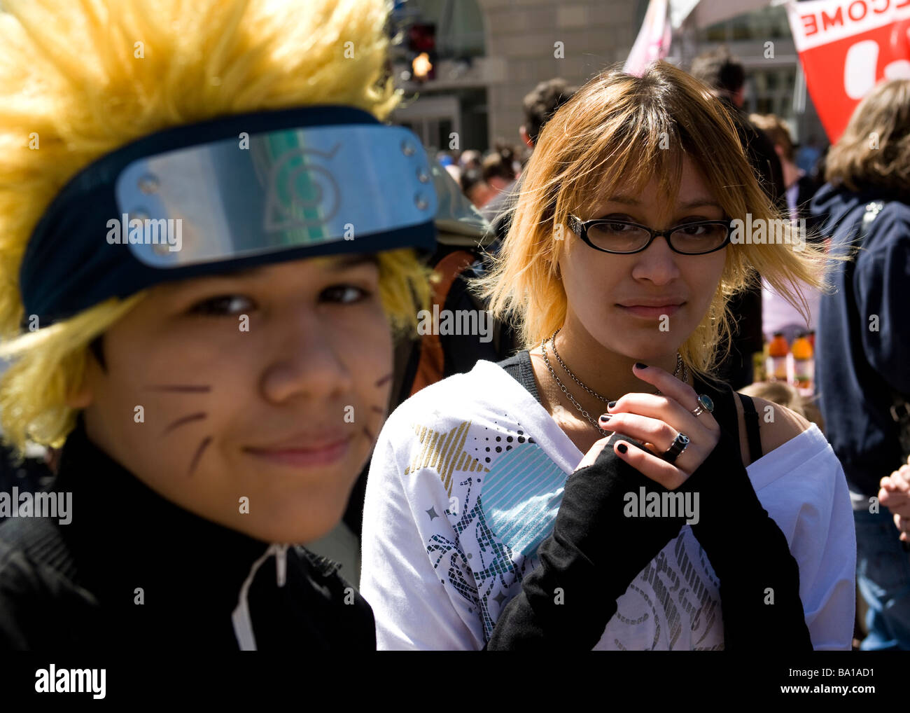 Teens at a cosplay festival Stock Photo - Alamy