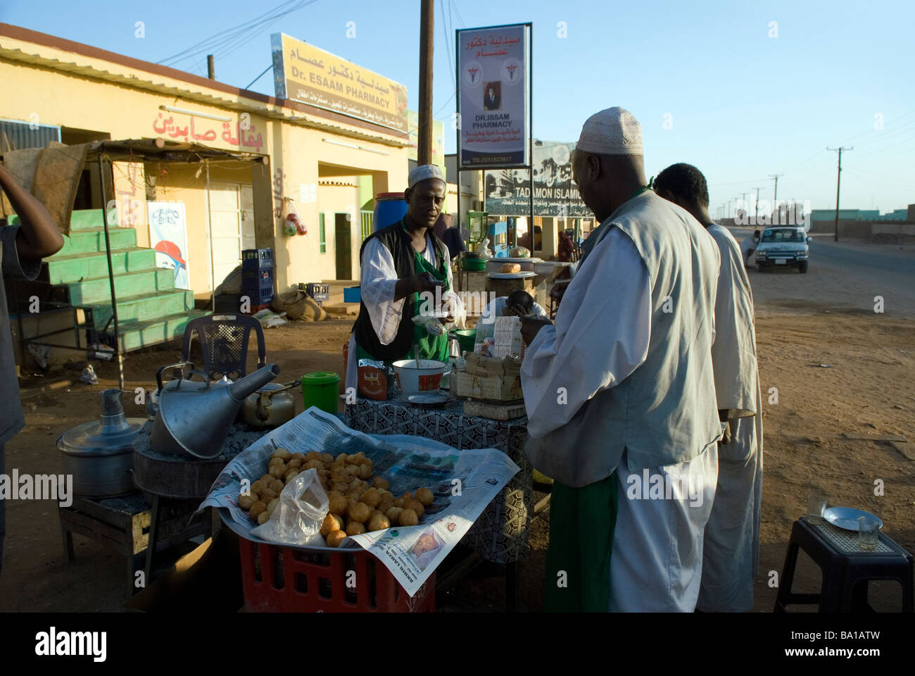 Sudanese tea stall Stock Photo - Alamy