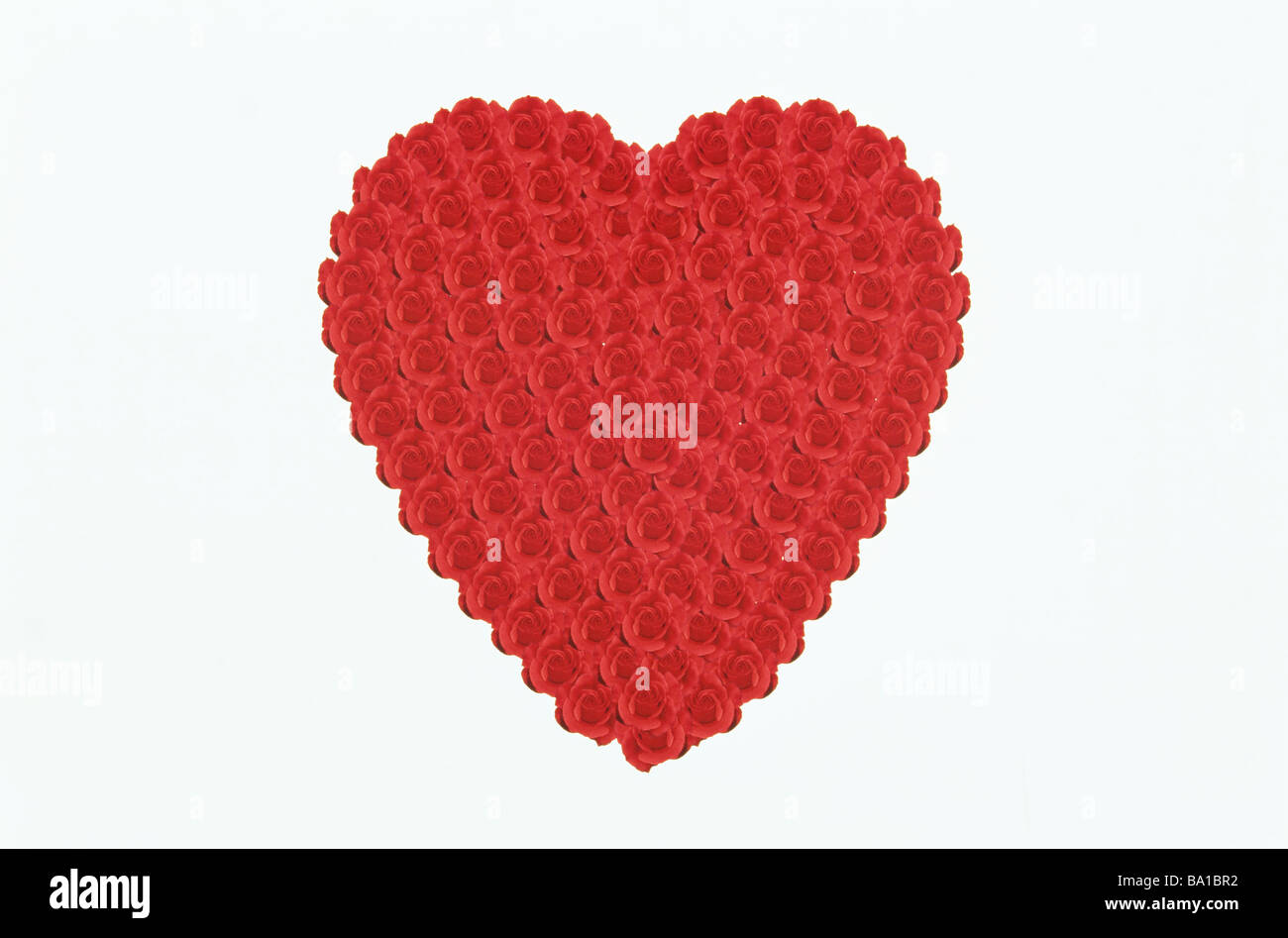 Heart Shape Made of Roses Stock Photo - Alamy