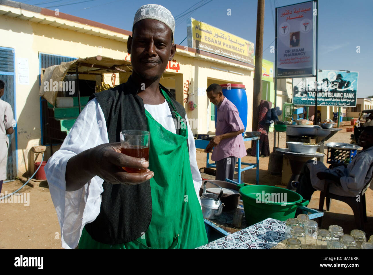 Sudanese tea stall Stock Photo - Alamy