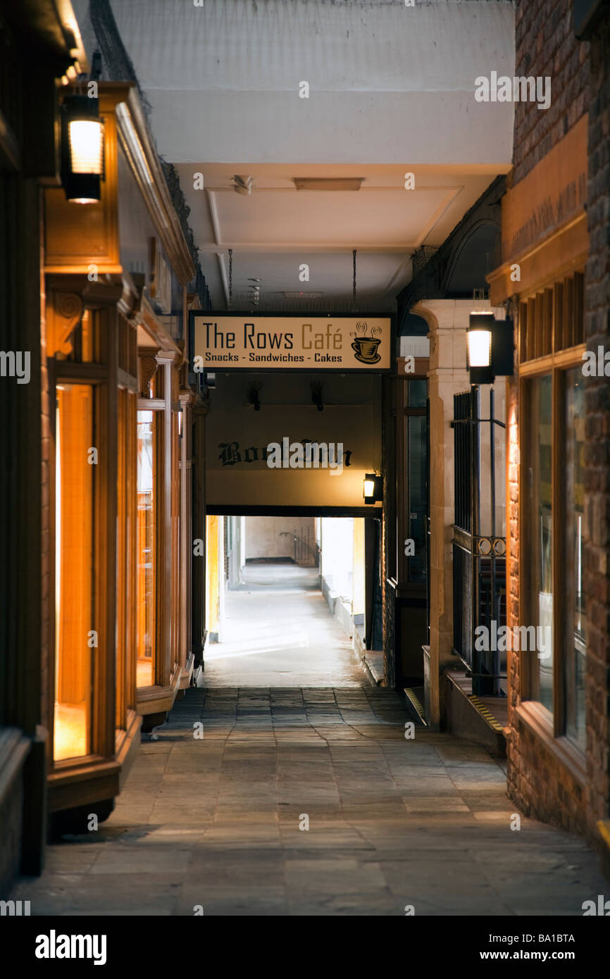 Eastgate Street Row with the historical boot inn entrance in the ...