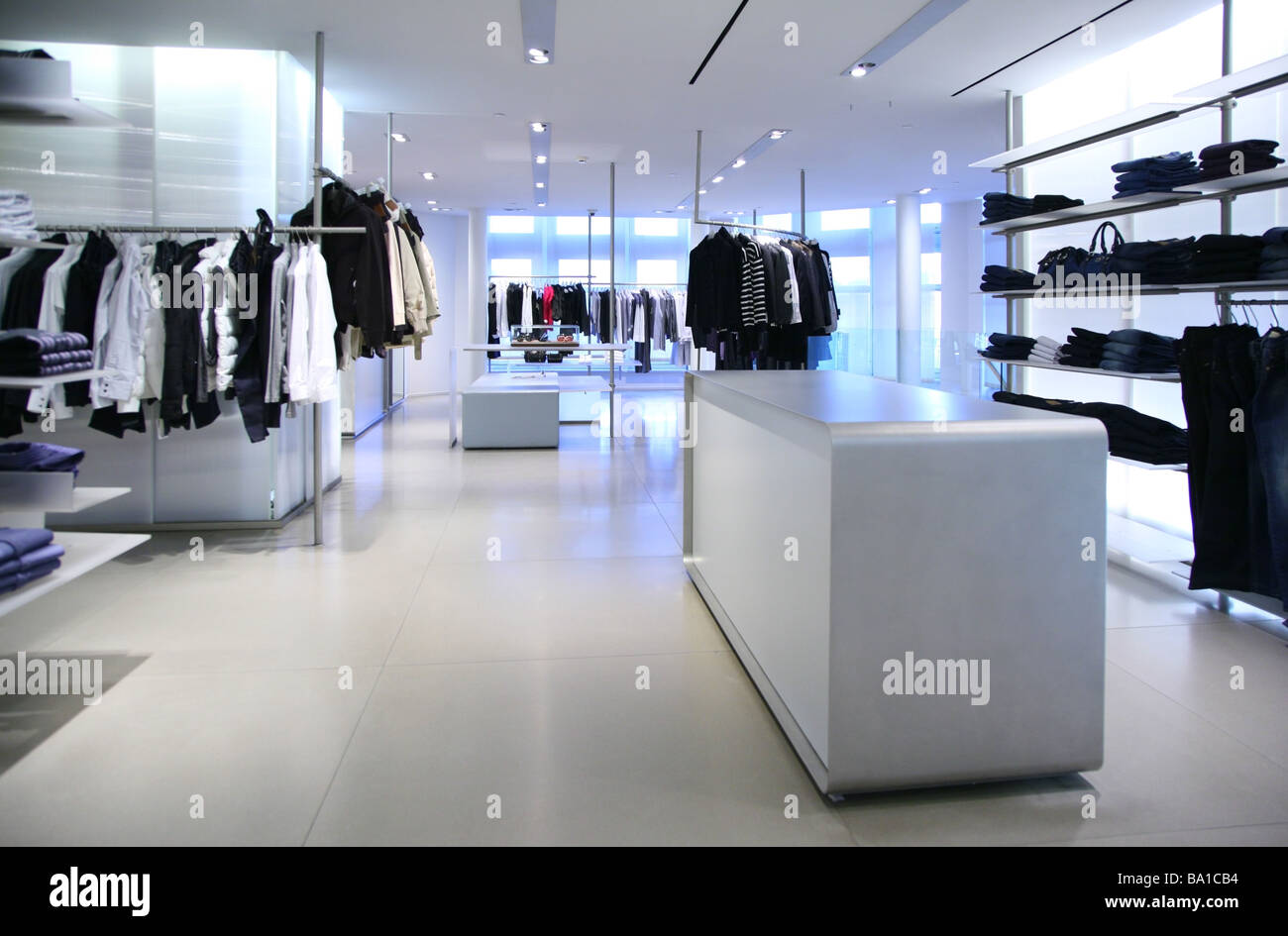 Clothing in store Stock Photo - Alamy