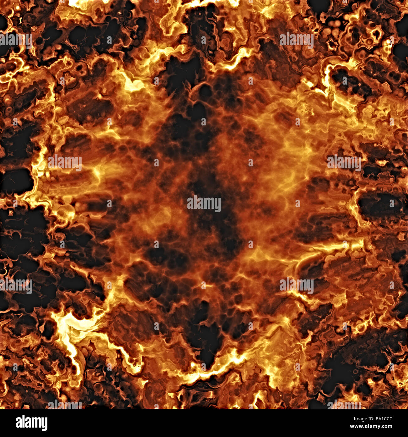 Rendererd illustration of fiery explosion and flames texture Stock ...