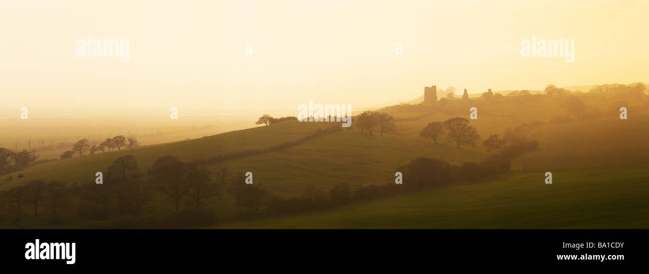 A panoramic view of Hadleigh Castle Country Park in Essex. Photo by ...