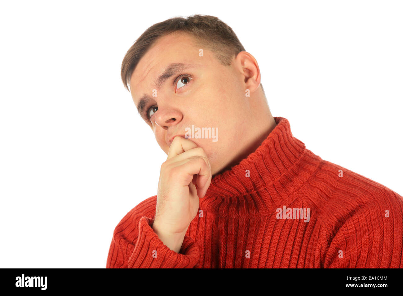 Serious studious thinking wistful hi-res stock photography and images ...