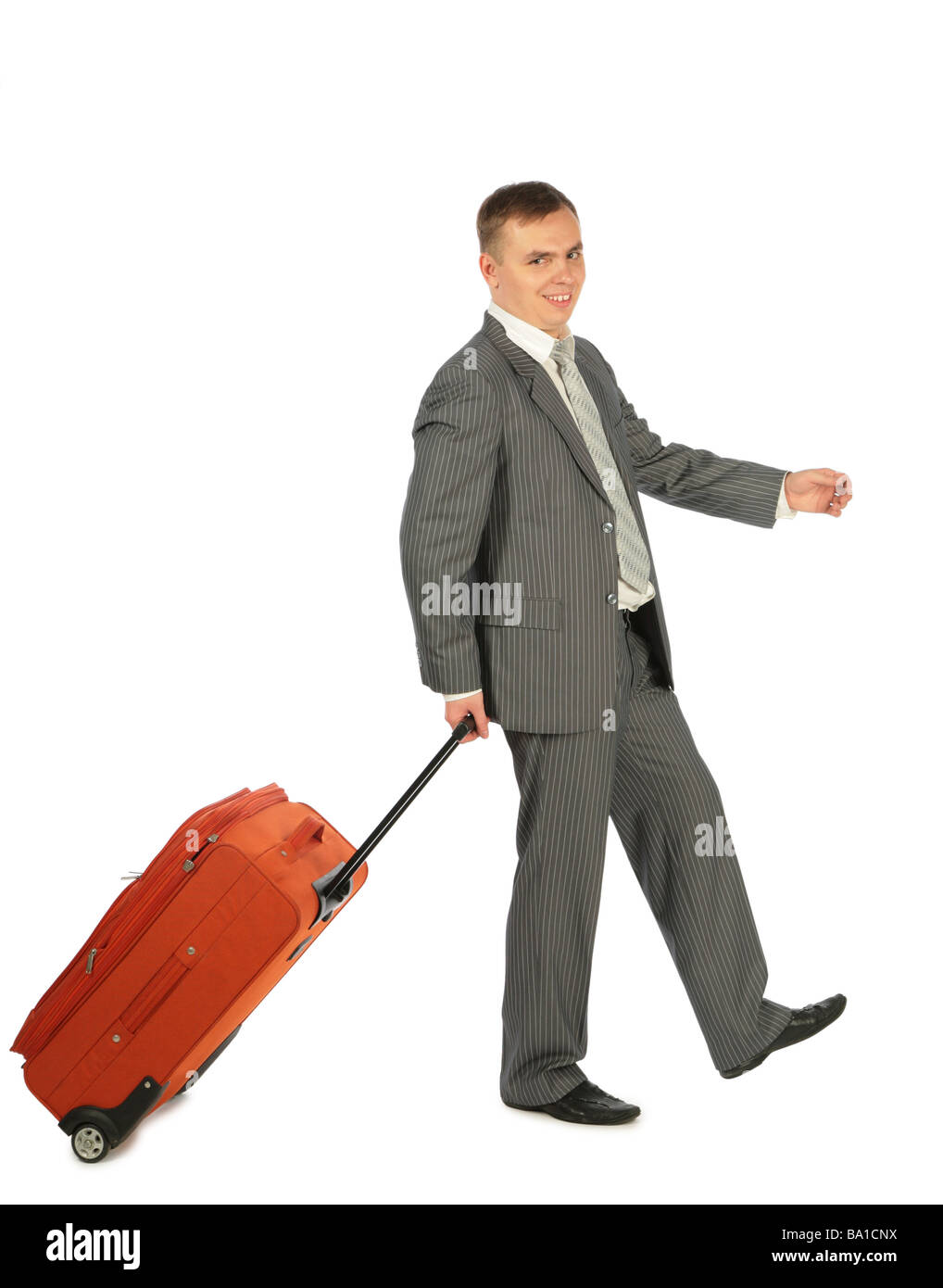 Portrait young man pulling trolley hi-res stock photography and images ...