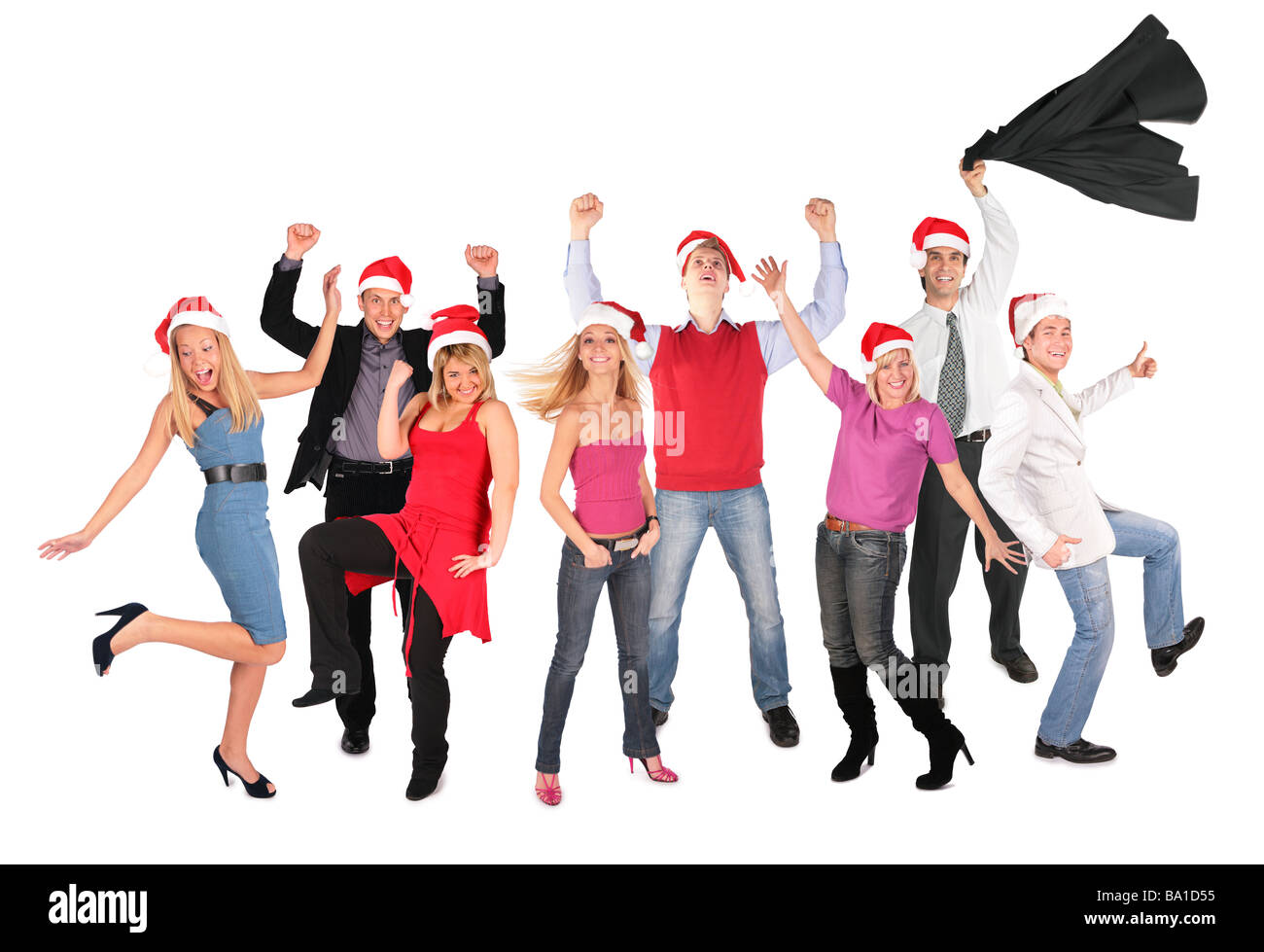 happy christmas people group Stock Photo - Alamy
