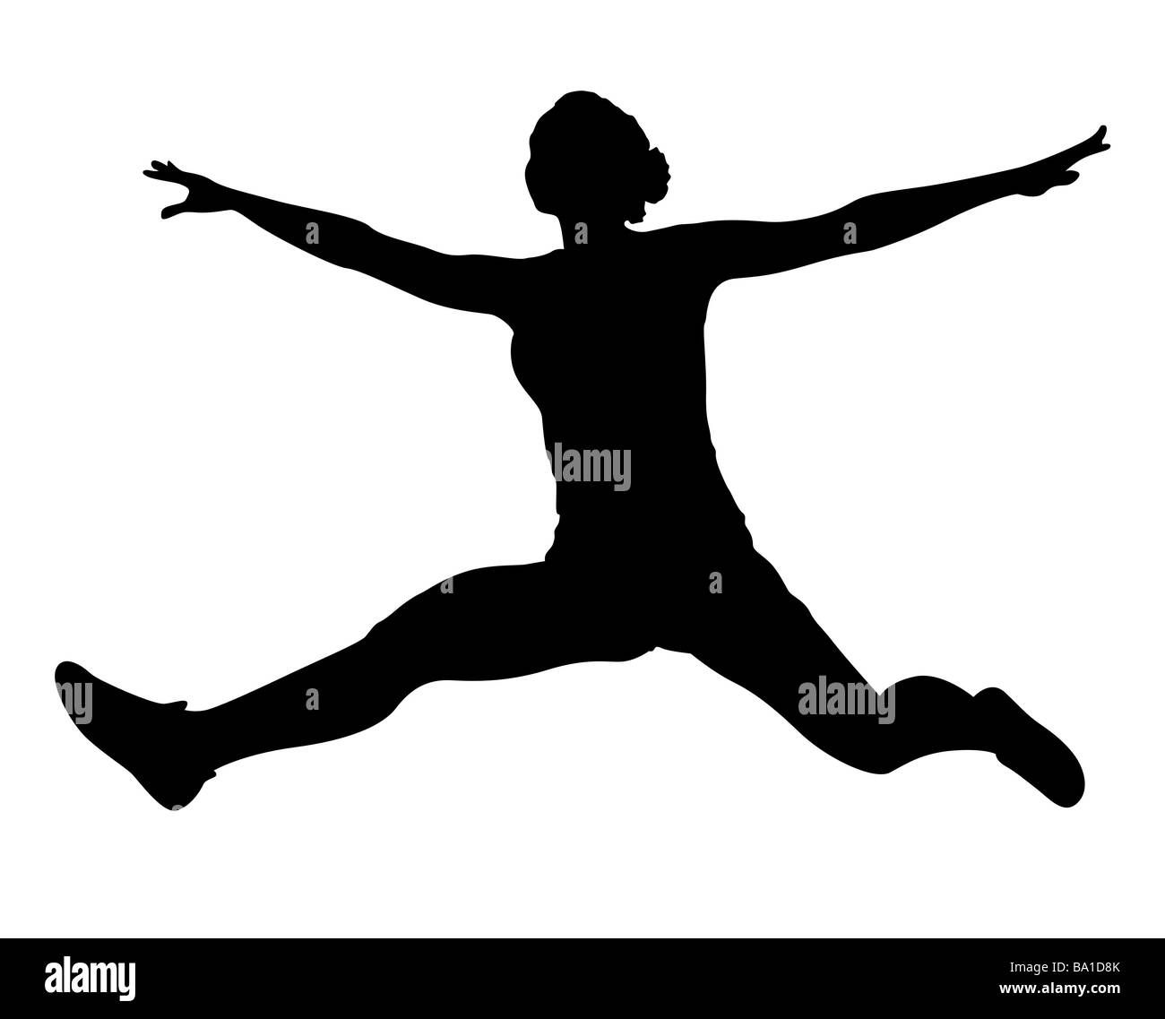 vector fly run girl Stock Photo - Alamy