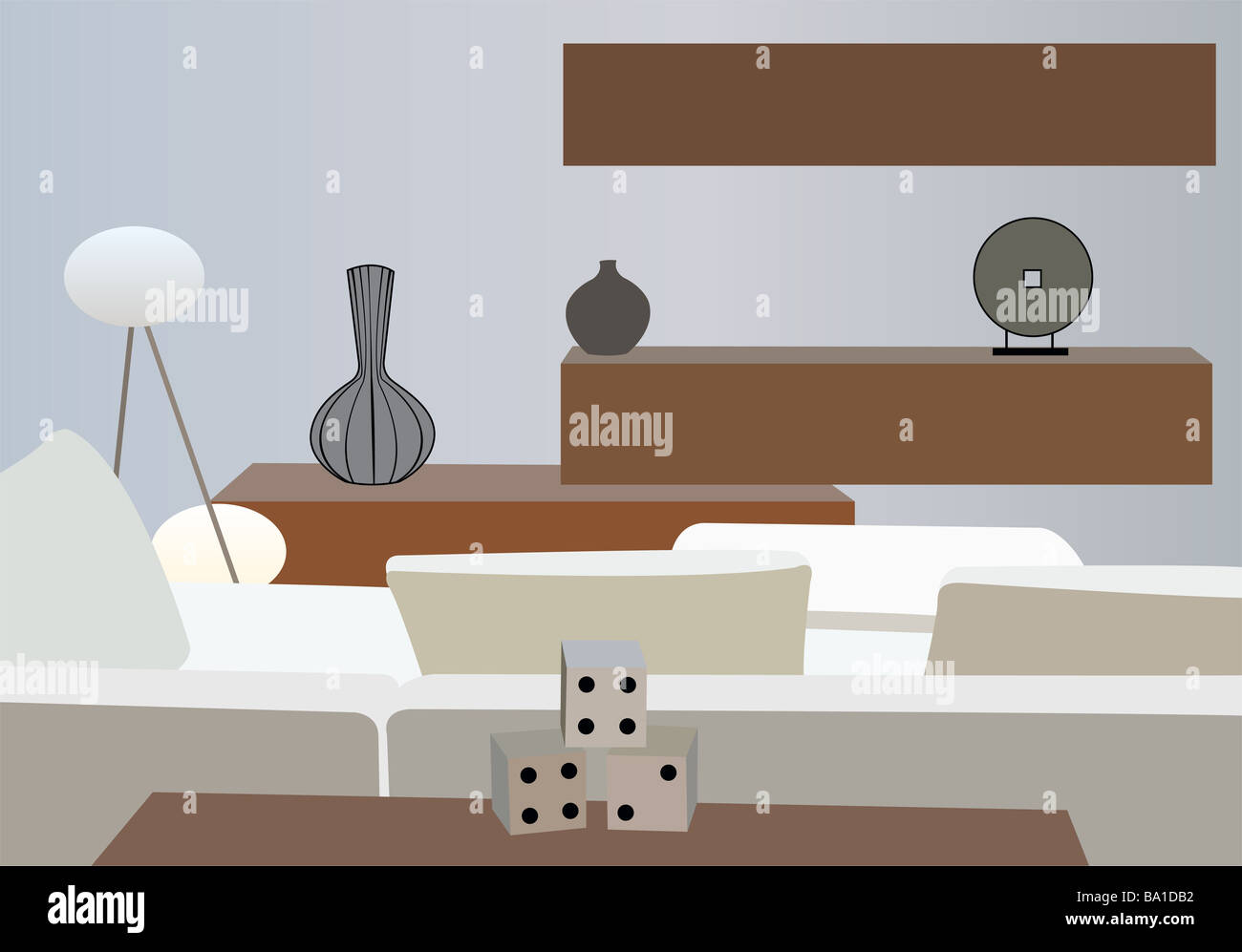 interior white vector room Stock Photo - Alamy