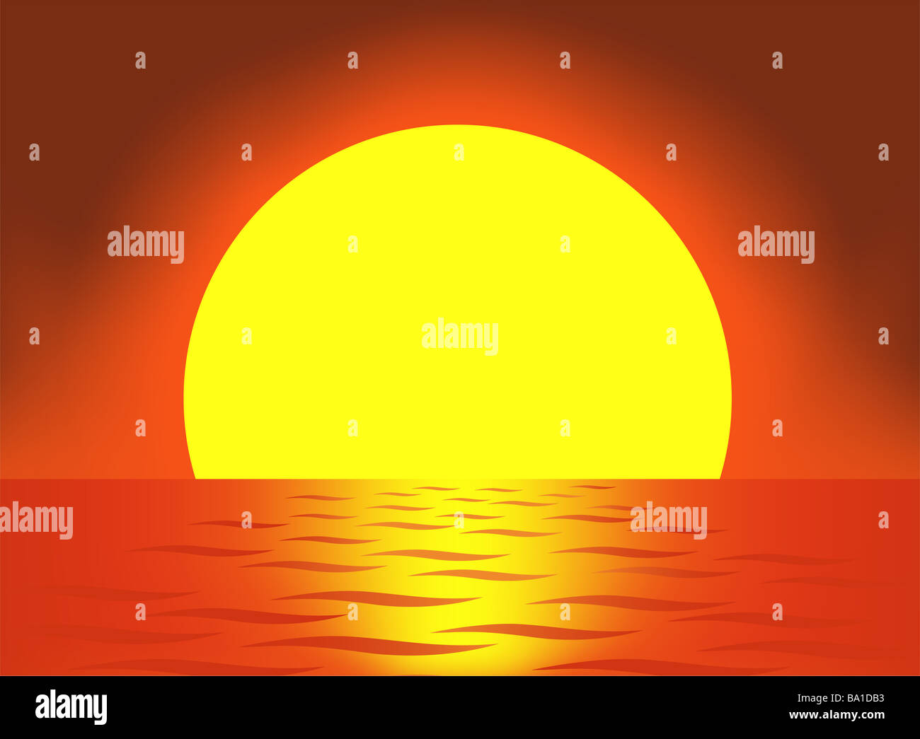 very big sun vector Stock Photo - Alamy