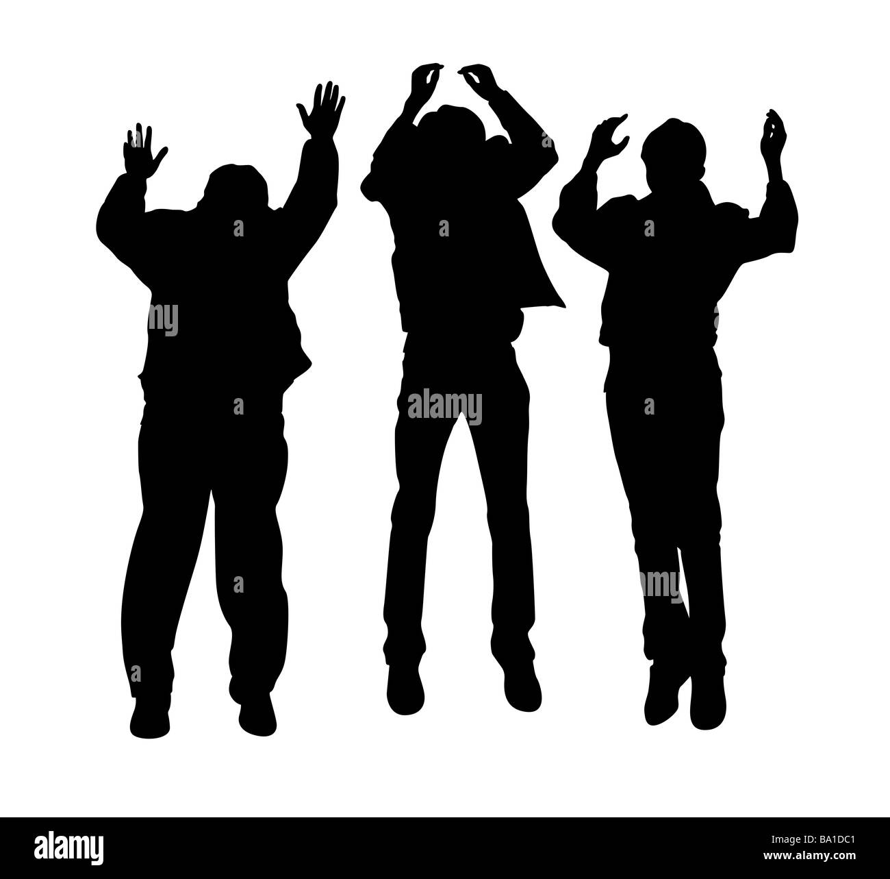 vector jump boys Stock Photo - Alamy