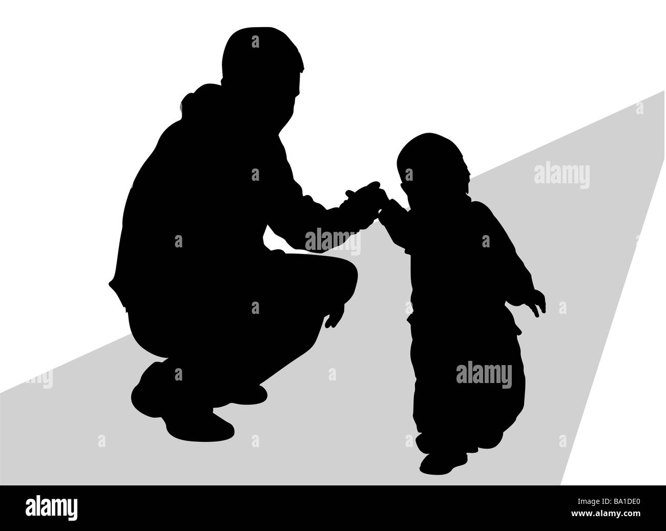 Couple happy with baby boy Black and White Stock Photos & Images - Alamy