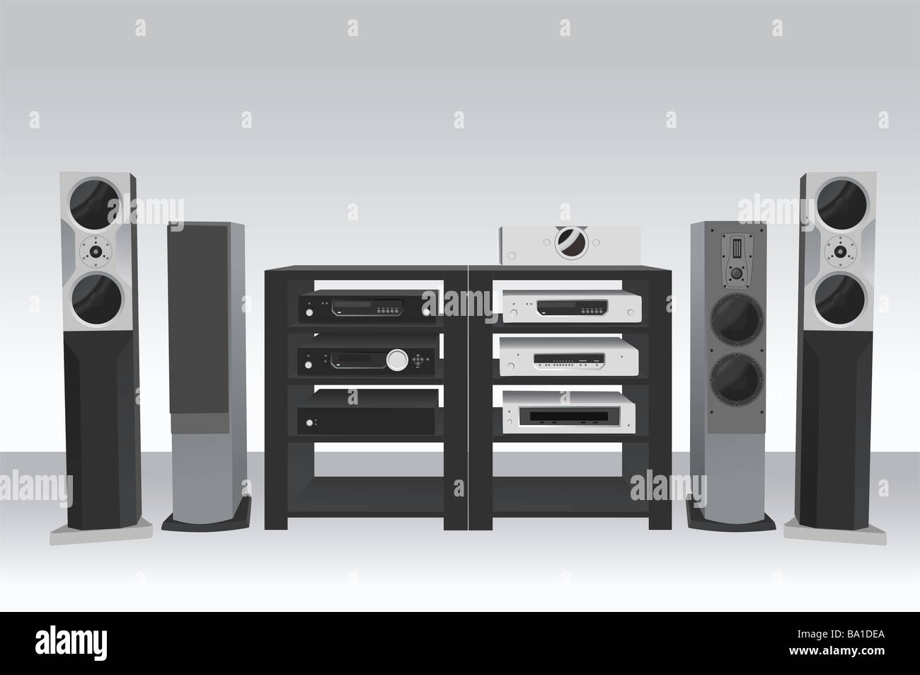 hi-fi music 2 vector Stock Photo - Alamy