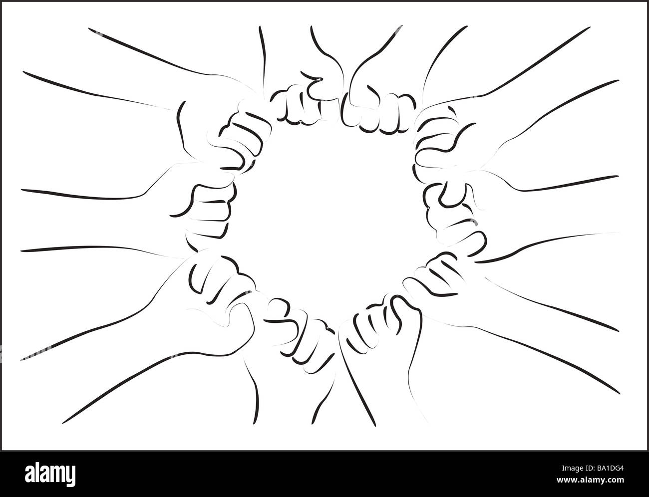 Graphic fist Black and White Stock Photos & Images - Alamy