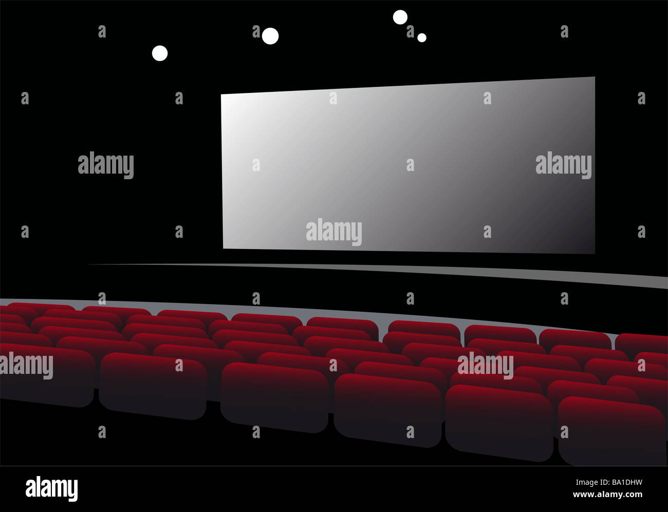 cinema interior vector Stock Photo - Alamy