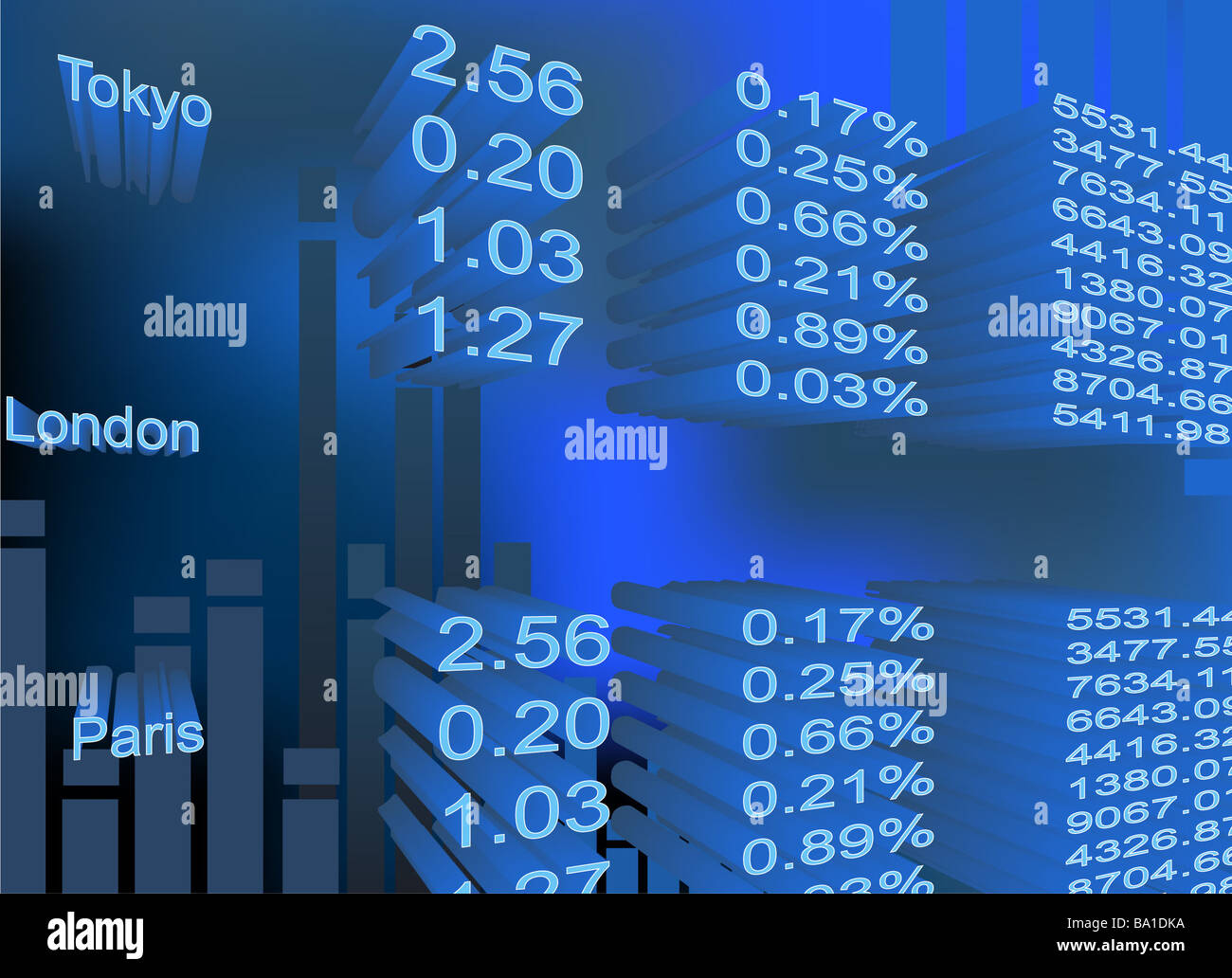 vector chart exchange Stock Photo - Alamy