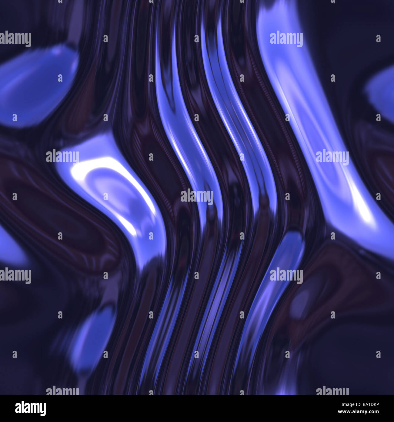 Warped reflective chromed metal surface texture background Stock Photo ...