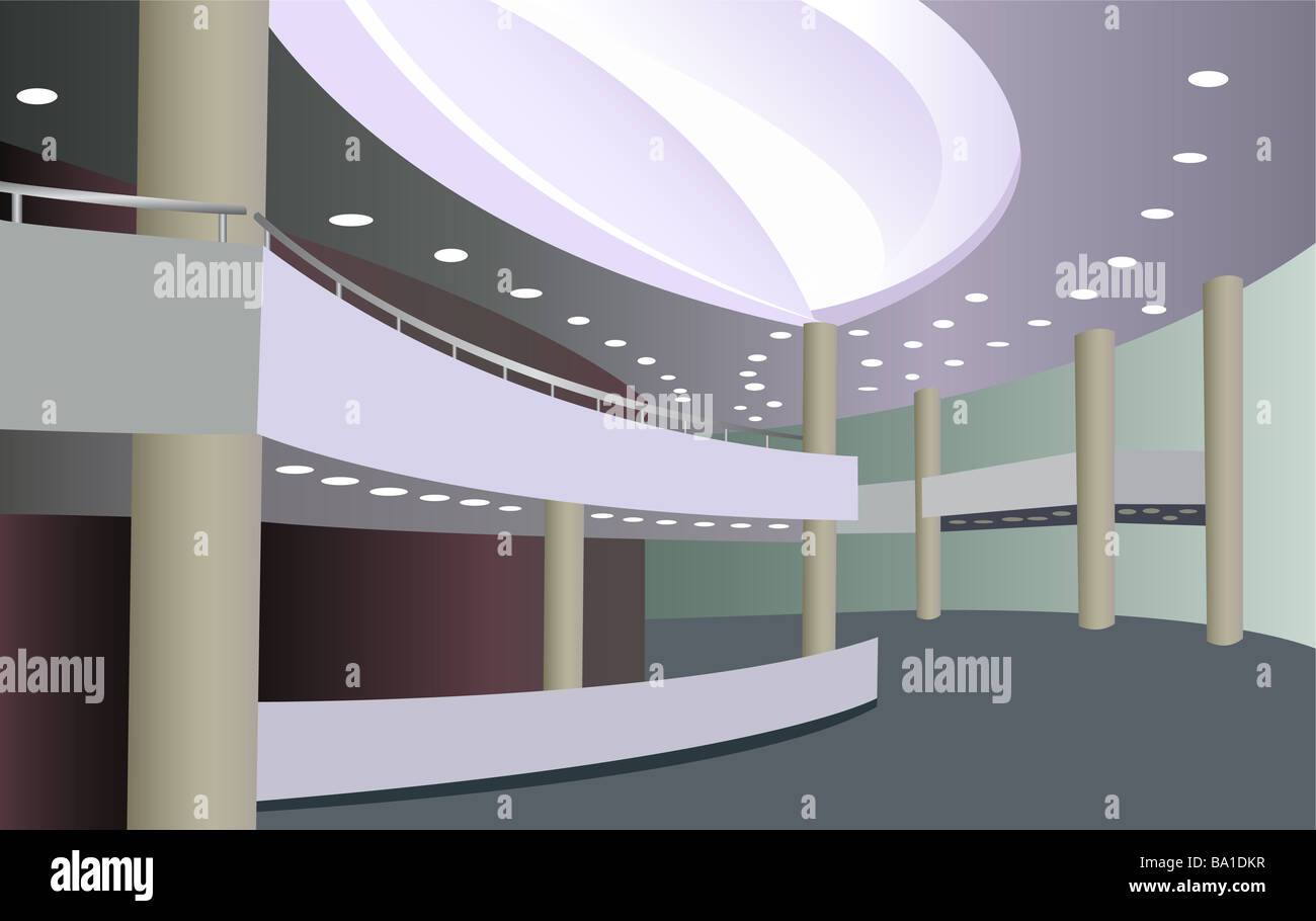 foyer of the concert hall vector Stock Photo - Alamy