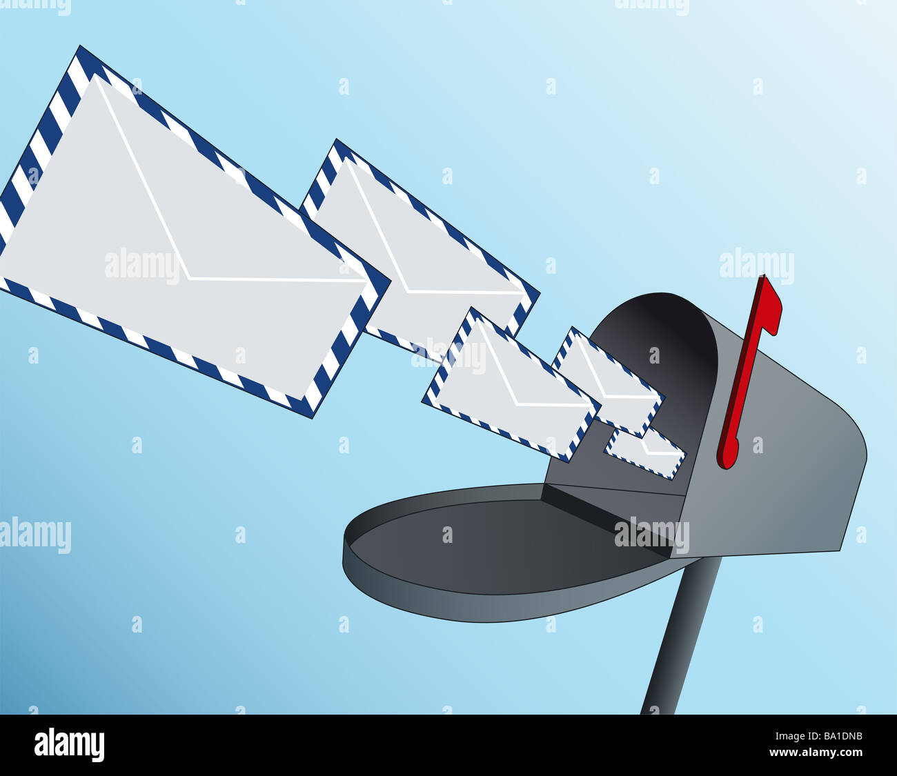 mail box vector Stock Photo - Alamy