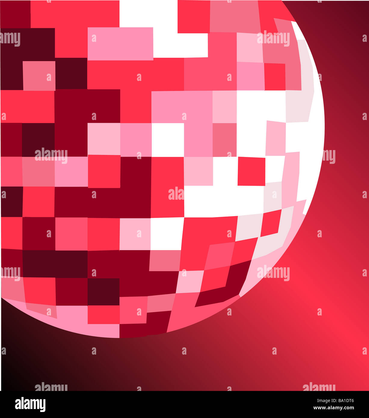 mirror ball vector Stock Photo - Alamy