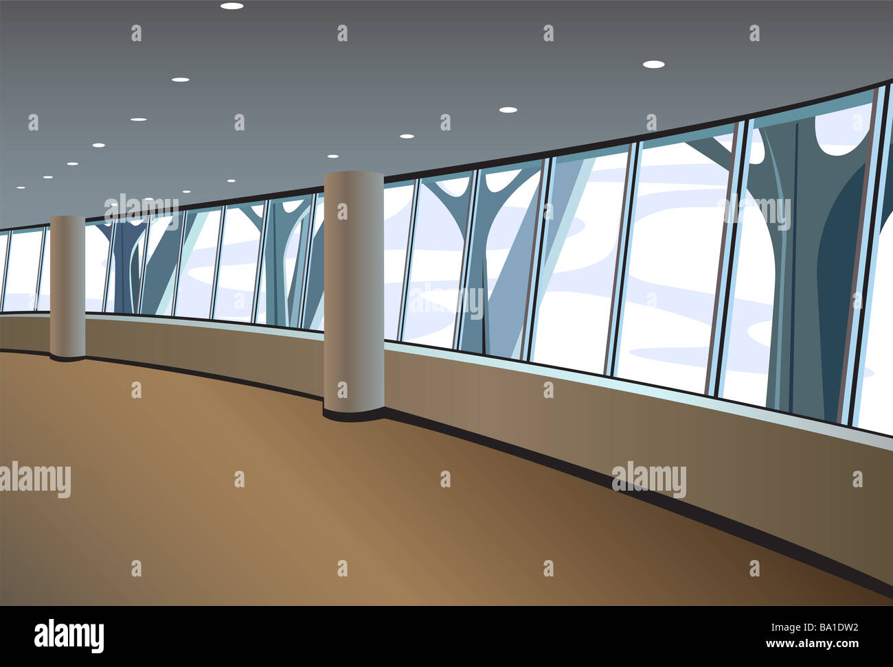 big window interior vector Stock Photo - Alamy