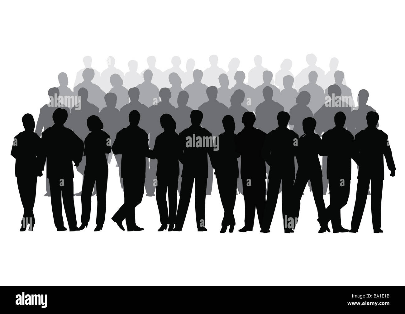 Group several people Cut Out Stock Images & Pictures - Alamy