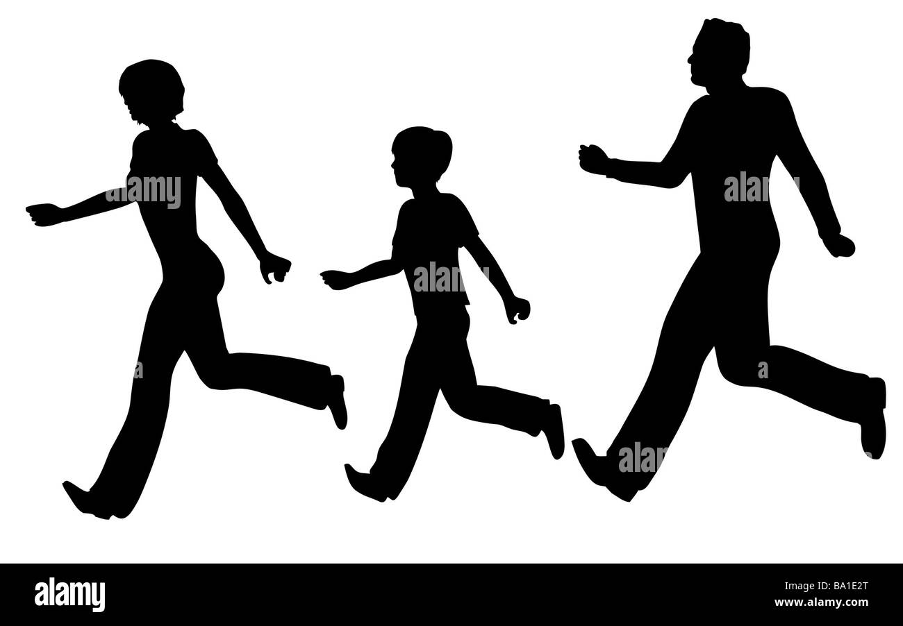 running family vector Stock Photo - Alamy