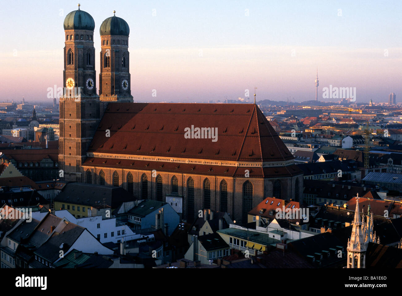 The Frauenkirche, or Church of Our Lady, in central Munich, southern ...