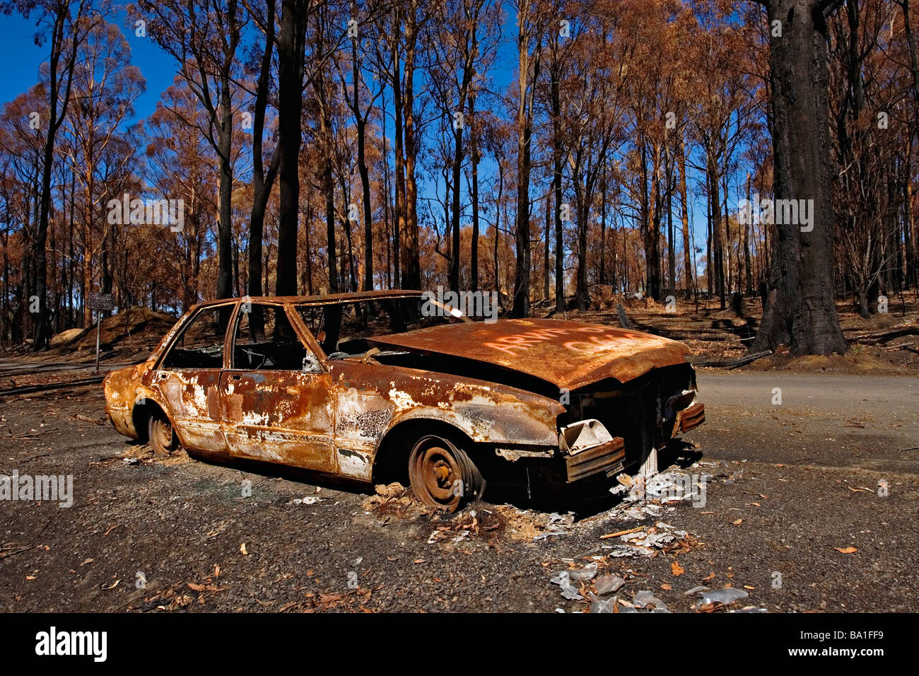 Burnt motor vehicle hi-res stock photography and images - Alamy