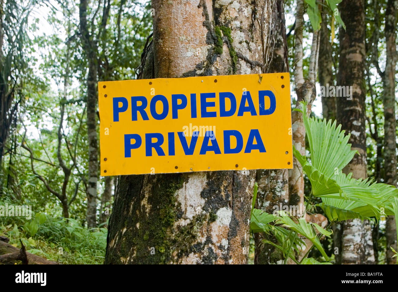 A spanish sign Stock Photo - Alamy