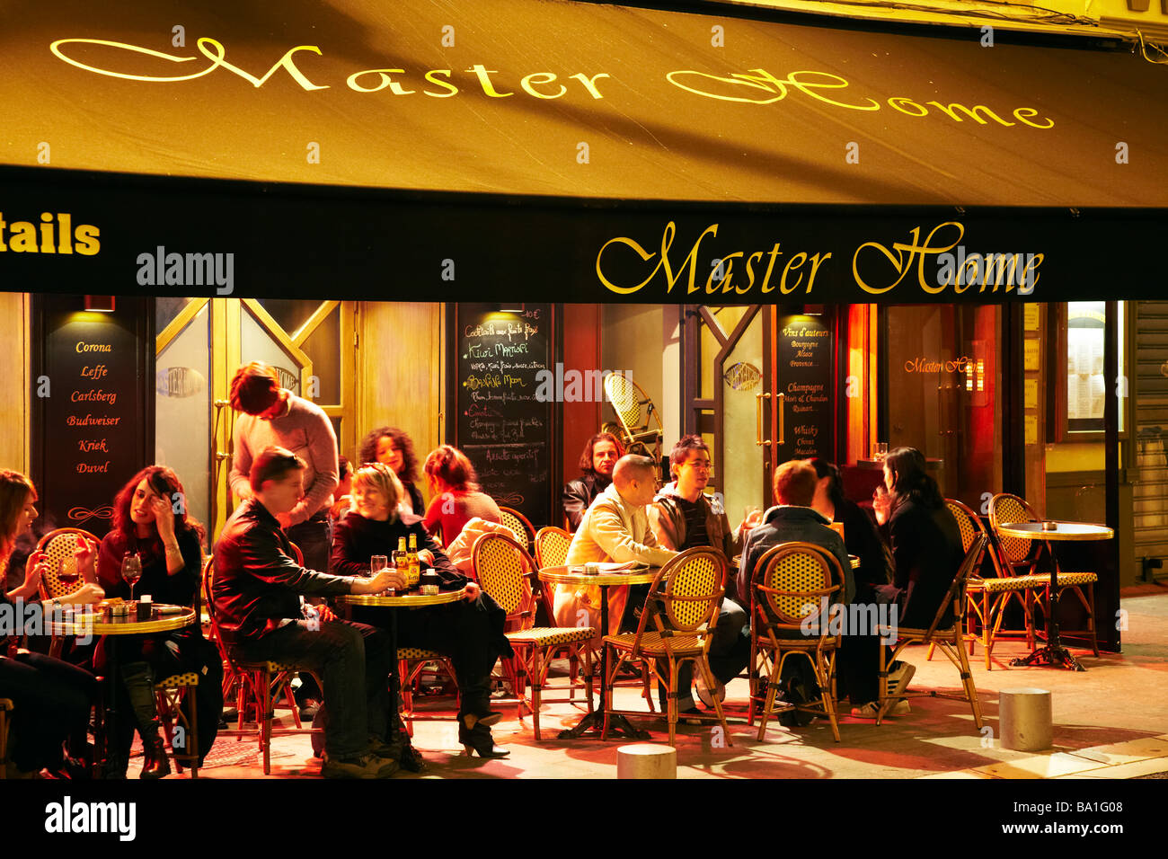 Old traditional french cafe hi-res stock photography and images - Alamy