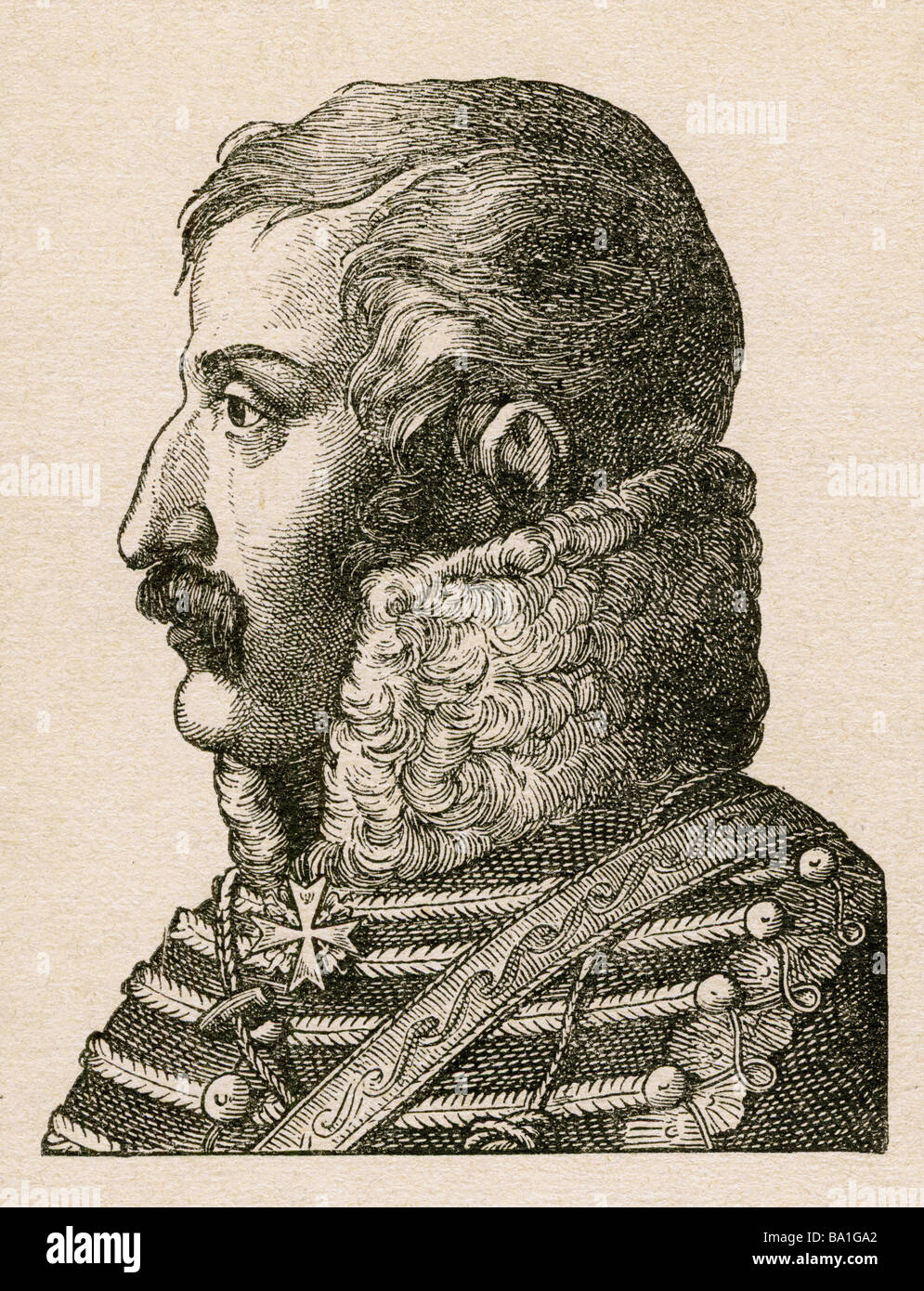 Schill, Ferdinand von, 6.1.1776 - 31.5.1809, Prussian military officer ...