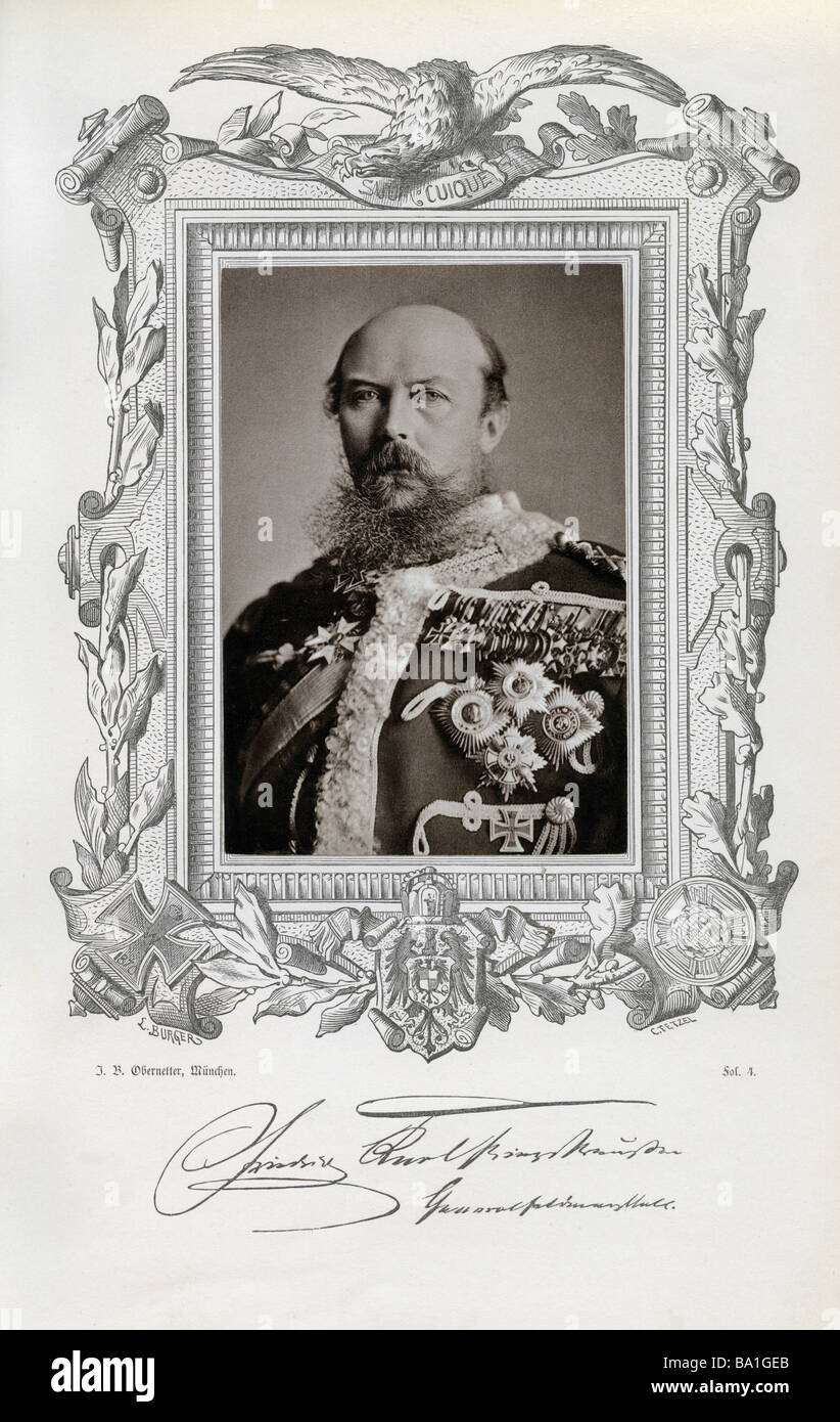 Frederick Charles, 20.3.1828 - 15.6.1885, Prince of Prussia, Prussian ...
