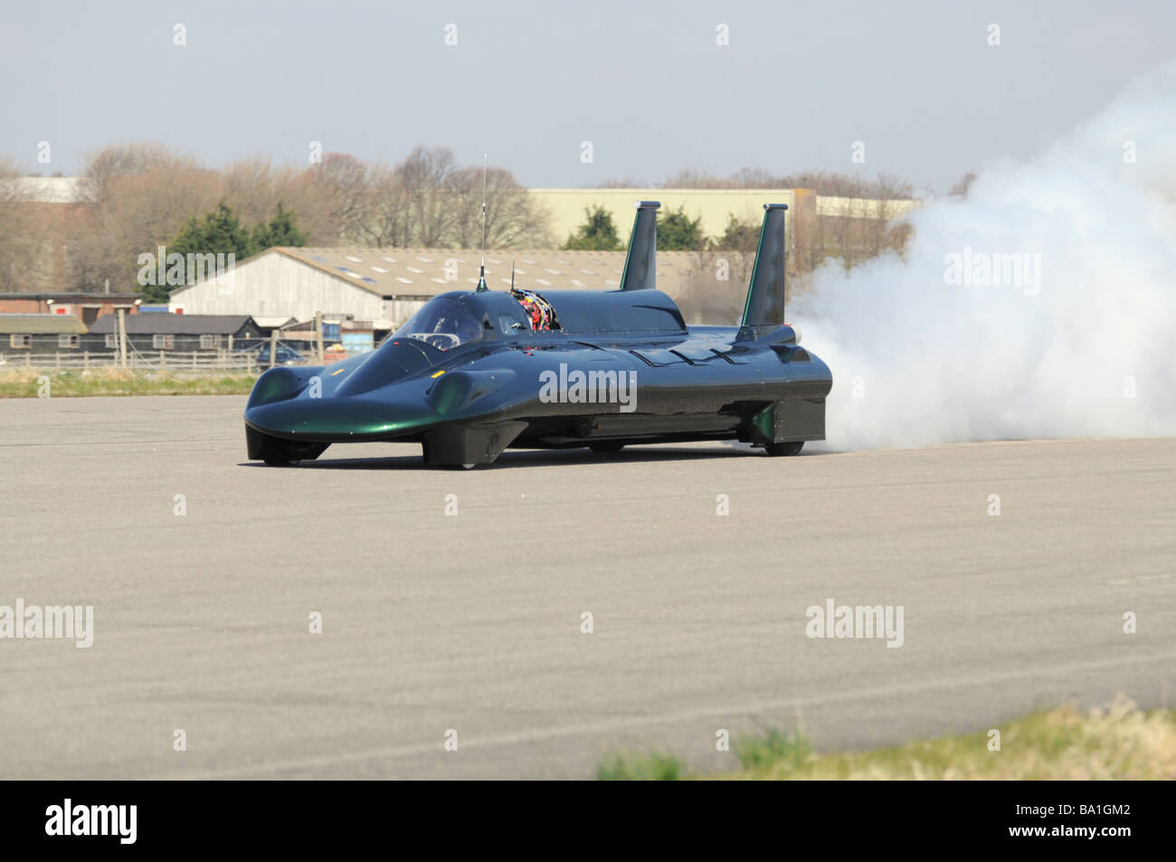 Inspiration the British Steam record challenge car Stock Photo - Alamy
