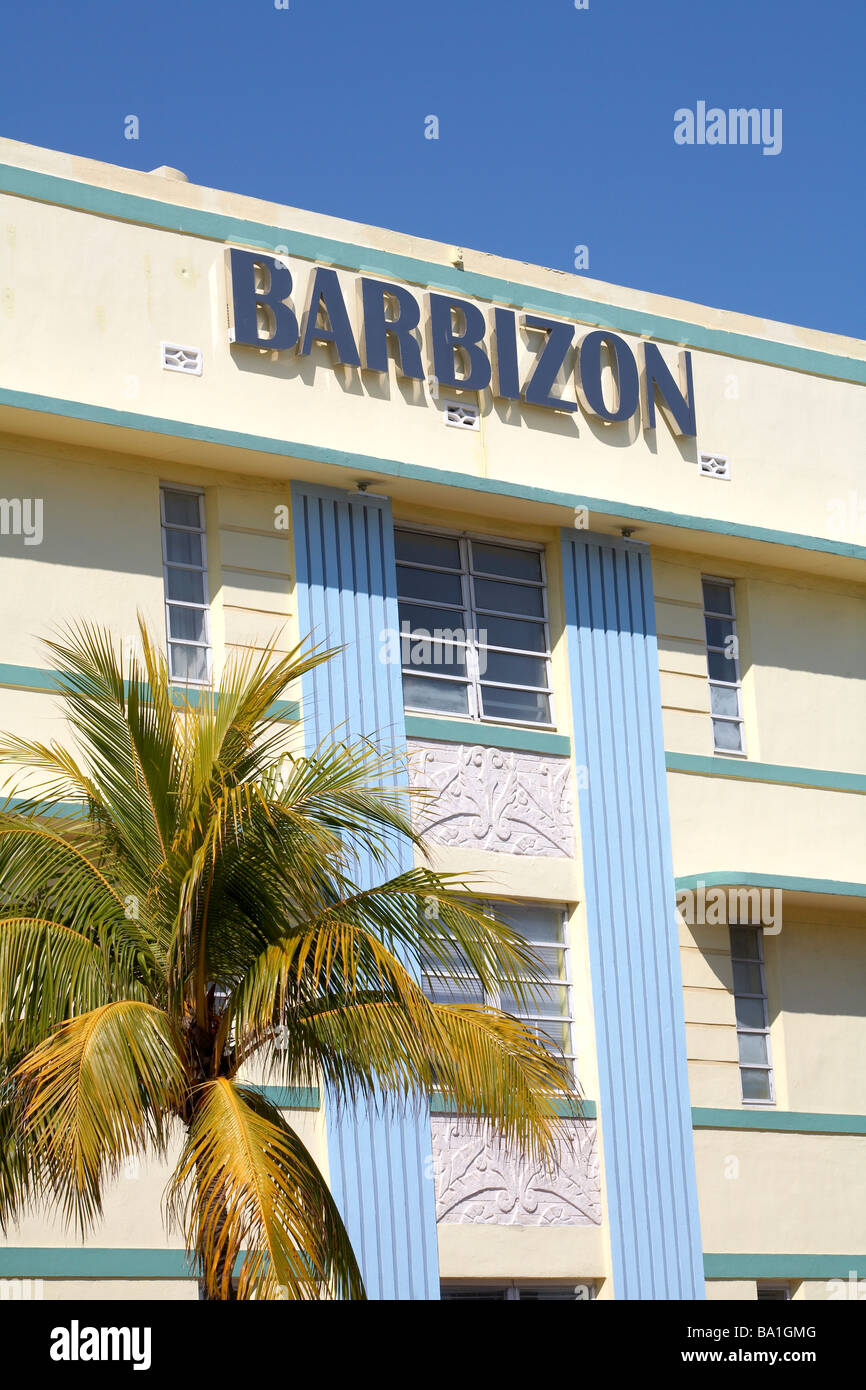 USA Florida Miami South Beach Ocean Drive Art Deco Hotel Barbizon ...