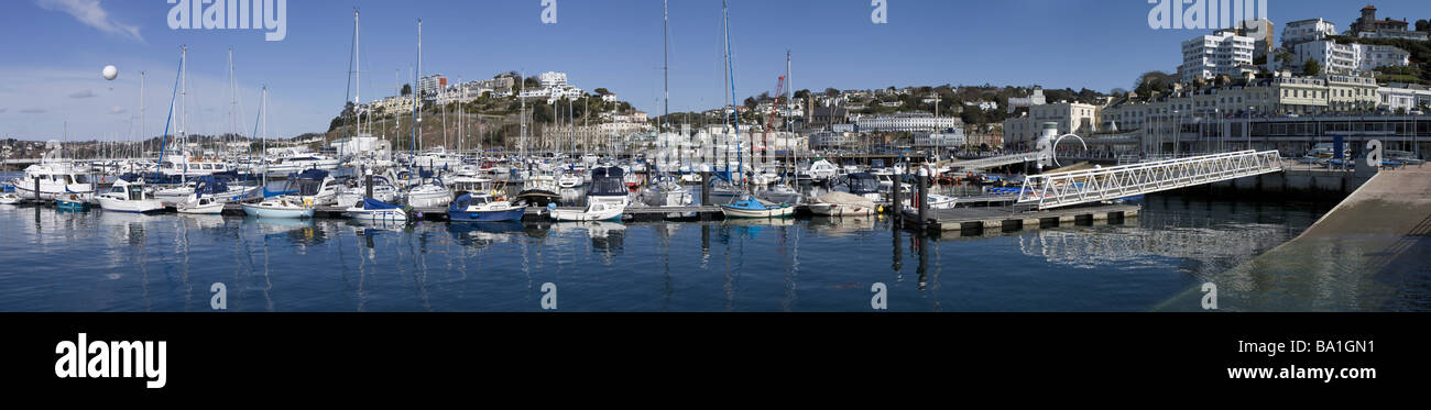 panoramic image torquay torbay devon england uk gb Stock Photo - Alamy