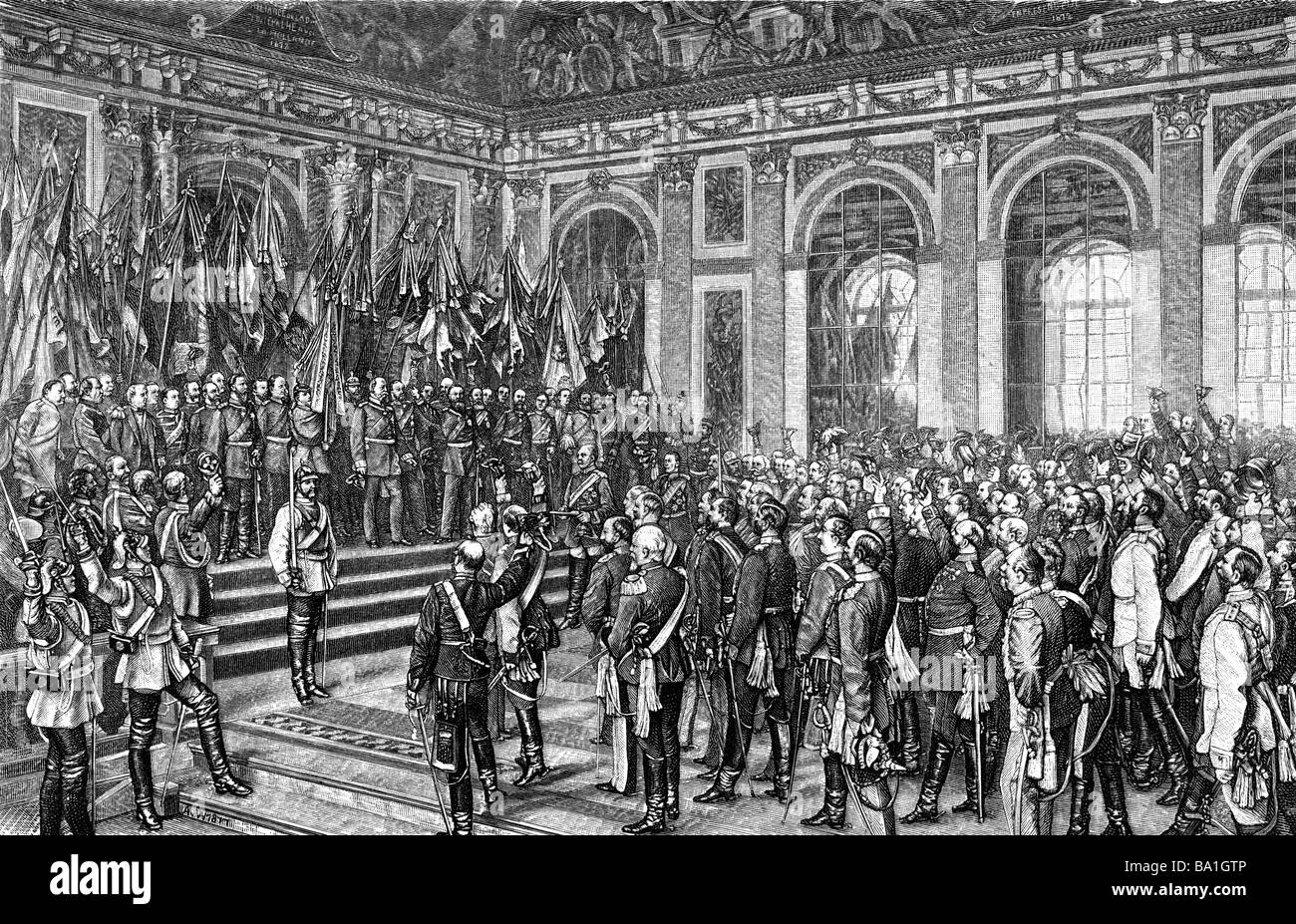 Proclamation of the german empire hi-res stock photography and images ...