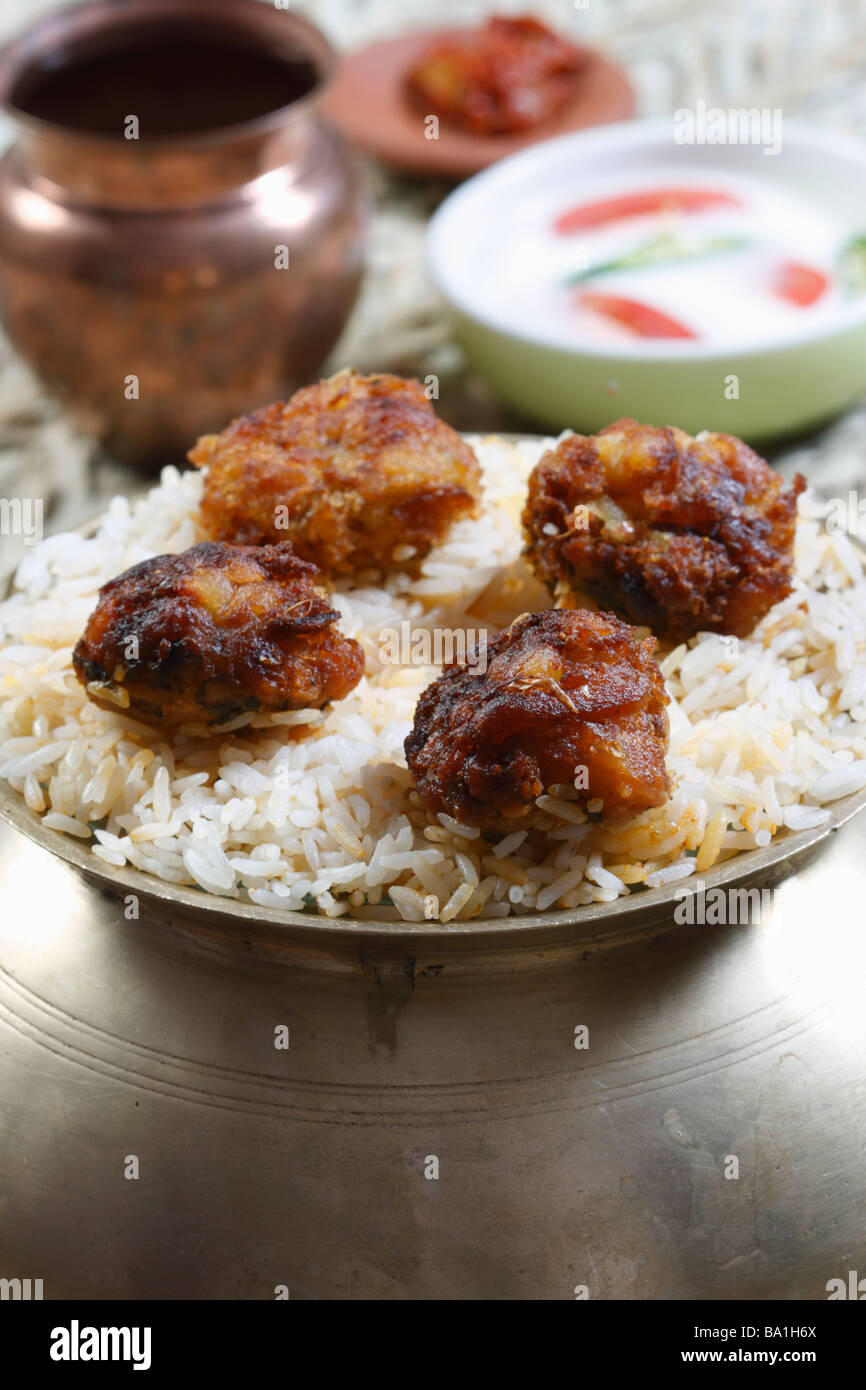 Kofta Biryani is an Indian veg dish made with kofta and Basmati rice ...