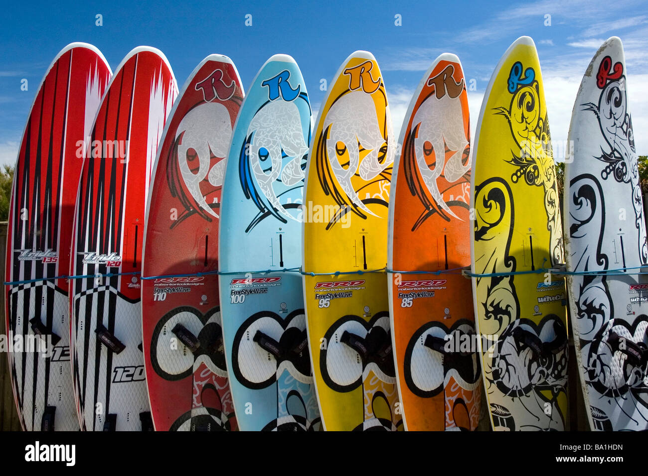 Brightly coloured surfboard hi-res stock photography and images - Alamy