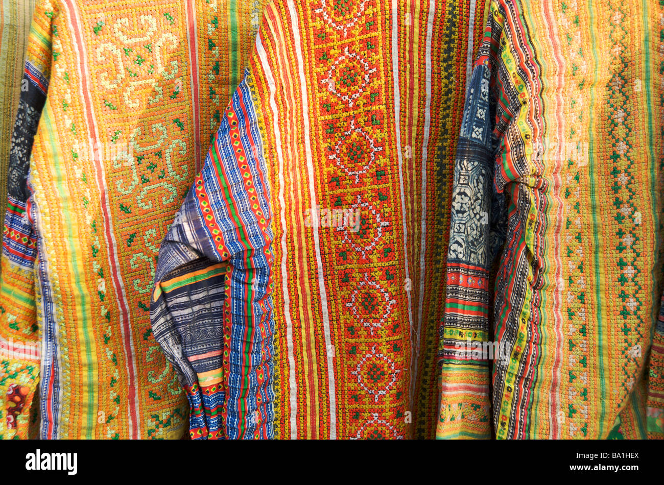 Laos tribal textiles hi-res stock photography and images - Alamy