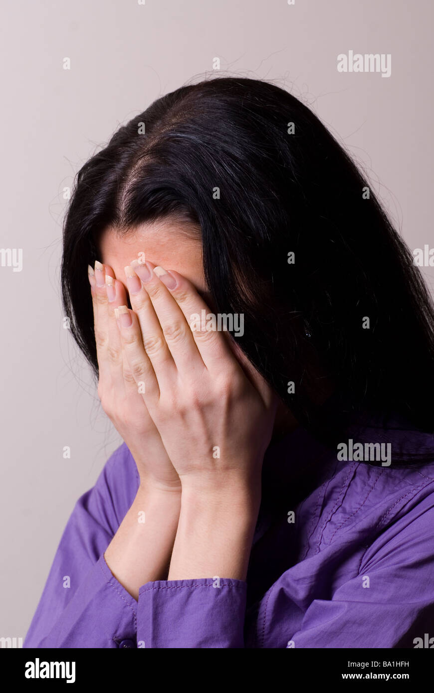Woman In Her 20s Head Shot Upset High Resolution Stock Photography and ...