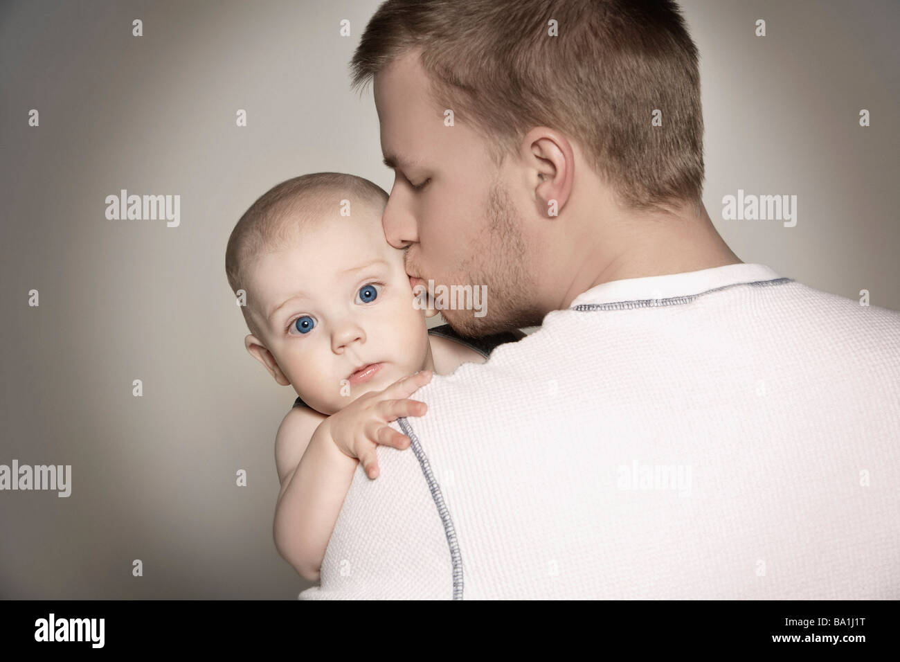 Father and infant son Stock Photo - Alamy