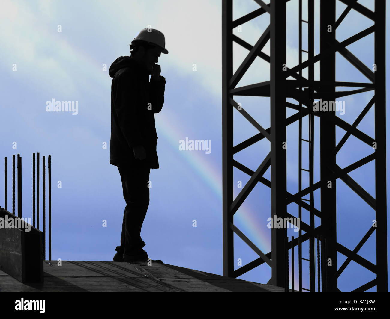 Construction crane rainbow hi-res stock photography and images - Alamy