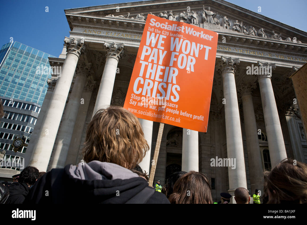 Bank of england protestors hi-res stock photography and images - Alamy