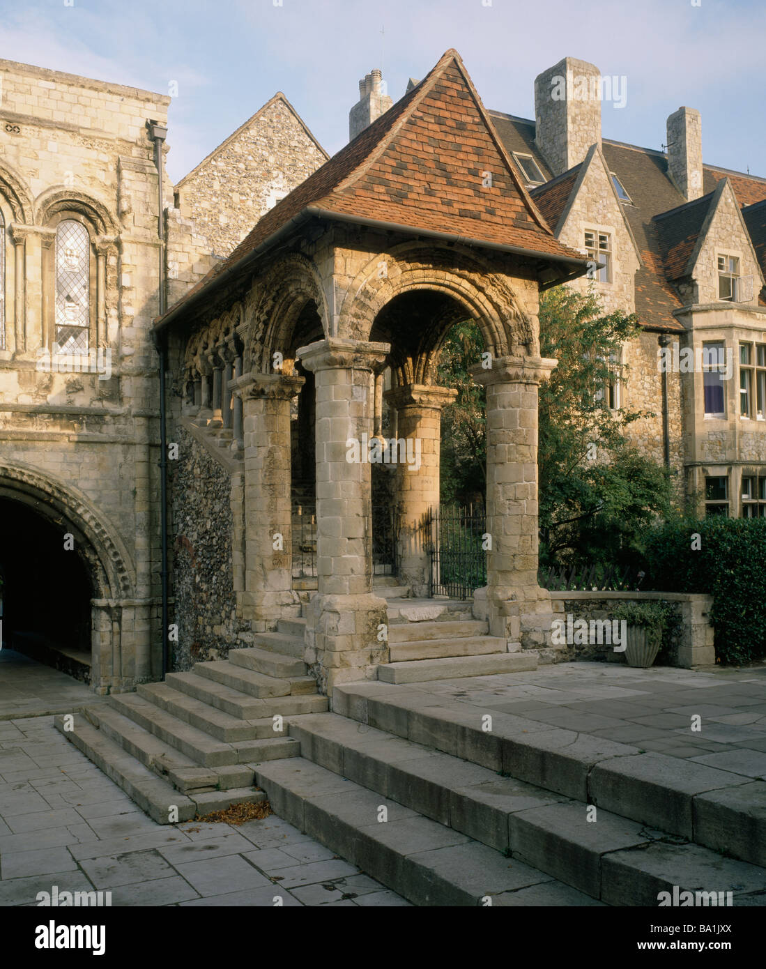 Canterbury Cathedral Norman staircase Stock Photo - Alamy