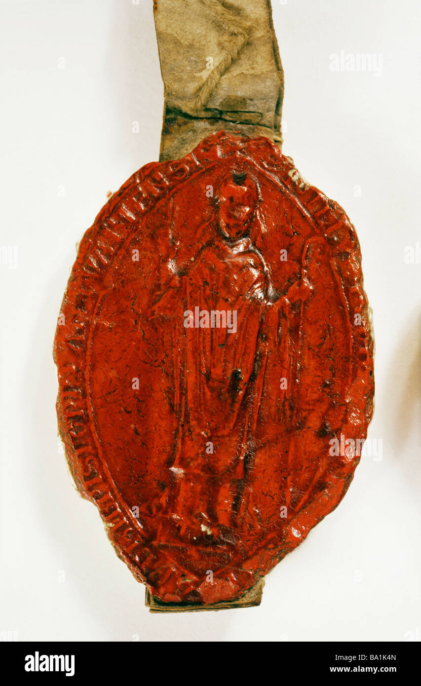 Canterbury Cathedral Seal of Archbishop Theobald Stock Photo - Alamy