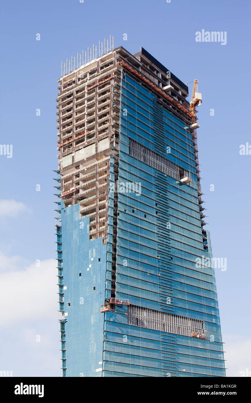 High rise tower blocks being constructed in Dubai Middle East Stock ...