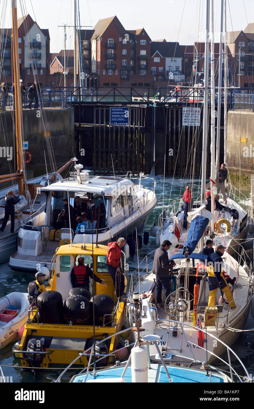 Sovereign harbour lock hi-res stock photography and images - Alamy